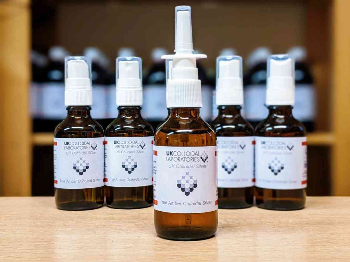 12 x 50ml Vertical Pump Sprayers - UK Colloidal Silver